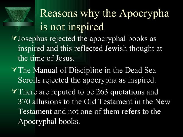 Apocrypha And Biblical Interpretation | PPT
