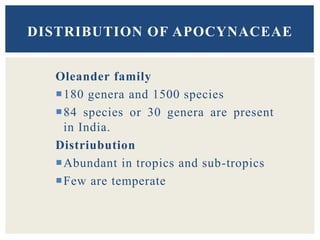 Apocynaceae | PPTX