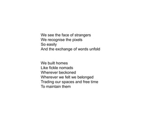 A Poem on The Web | PPTX