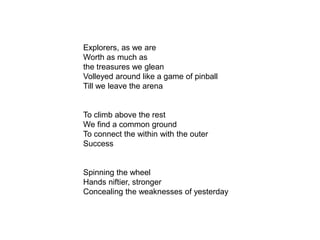 A Poem on The Web | PPTX | Social Networking | Internet