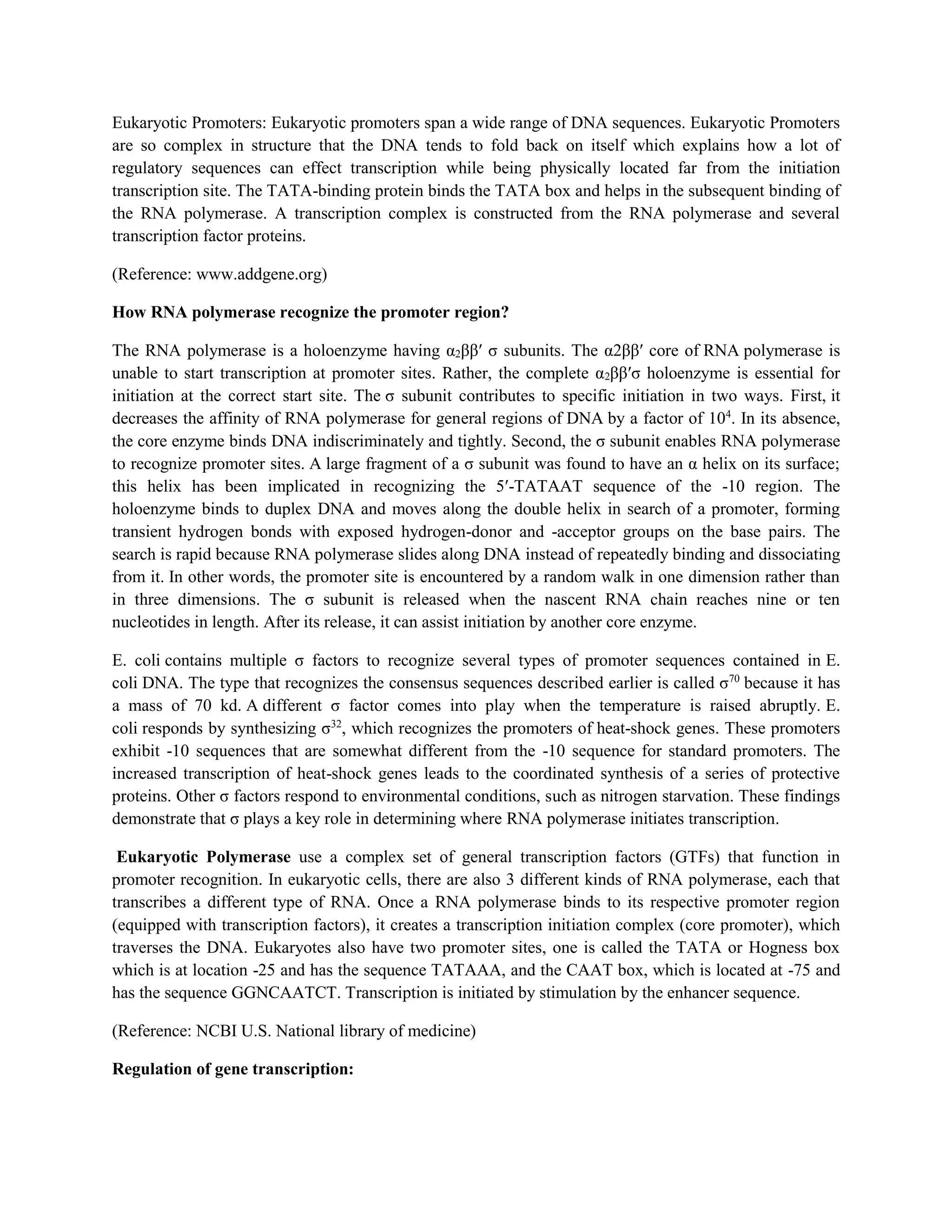 promoter region | PDF