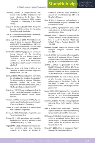 A Poet S Journey As A R Tographer Poetic Inquiry With Junior High ...