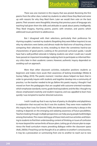 A Poet S Journey As A R Tographer Poetic Inquiry With Junior High ...