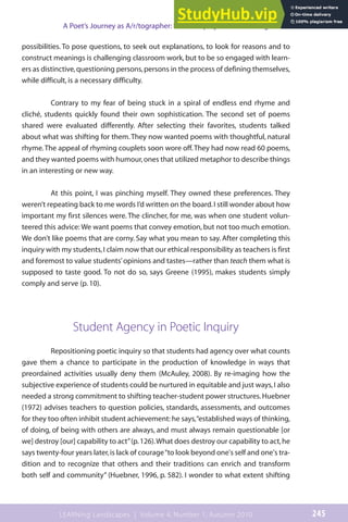 A Poet S Journey As A R Tographer Poetic Inquiry With Junior High ...