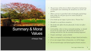 A Poison Tree Poem By William Blake ( Style, Theme & Symbolism) | PPTX