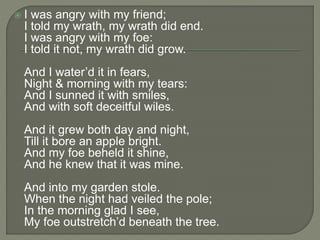 A poison tree | PPTX
