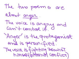 A poison tree and anger | PDF