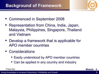 Apo km framework | PPT