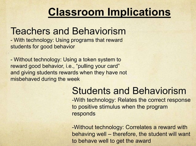 Behaviorism | PPT