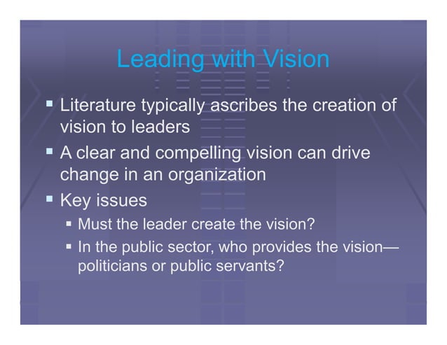 Leading with Vision | PDF