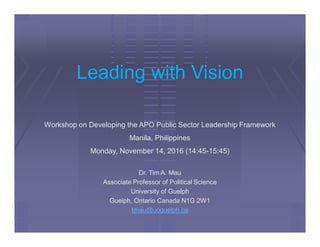 Leading with Vision | PDF