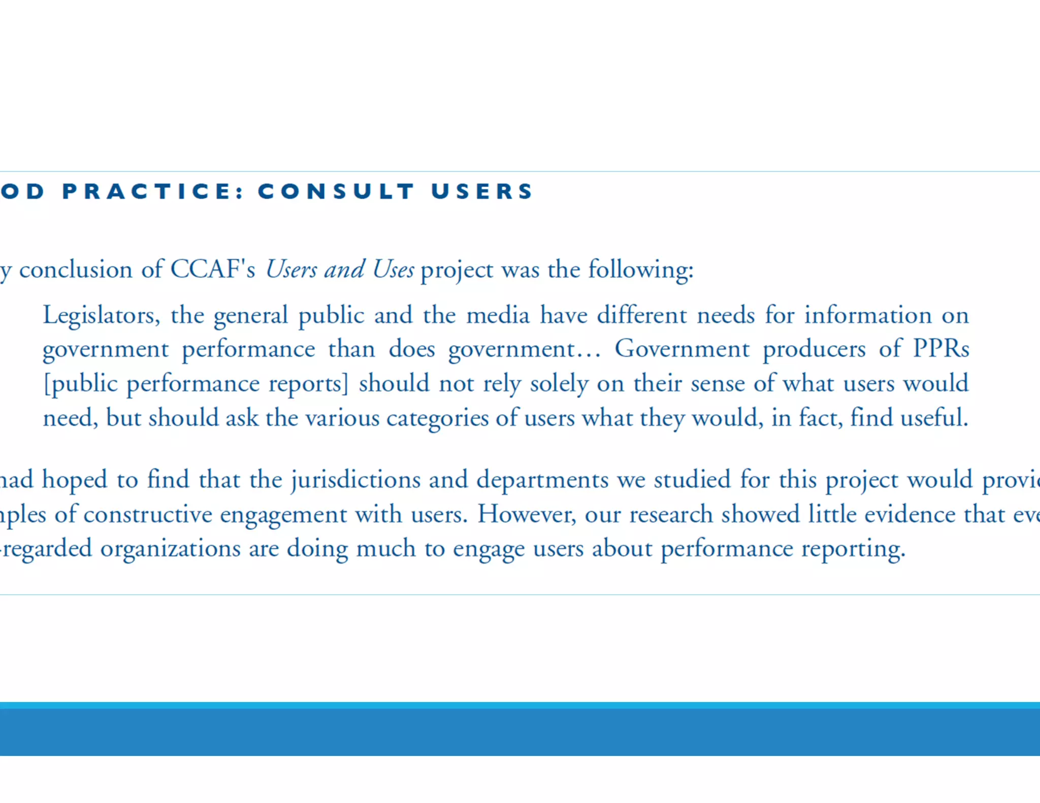 Performance Reporting Framing and Conveying the Performance Story | PPT
