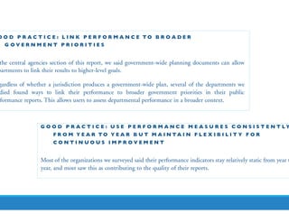 Performance Reporting Framing and Conveying the Performance Story | PPT