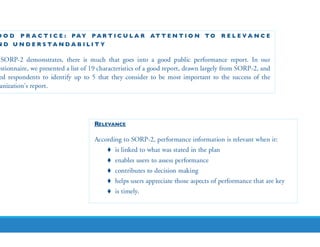 Performance Reporting Framing and Conveying the Performance Story | PPT