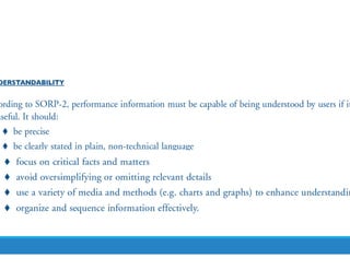 Performance Reporting Framing and Conveying the Performance Story | PPT