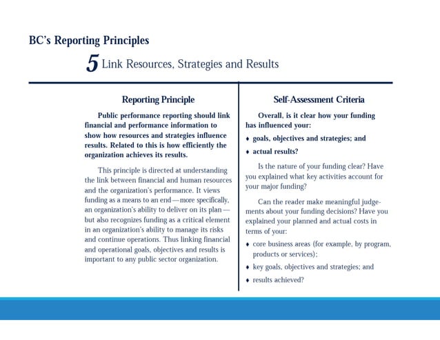 Performance Reporting Framing and Conveying the Performance Story | PPT