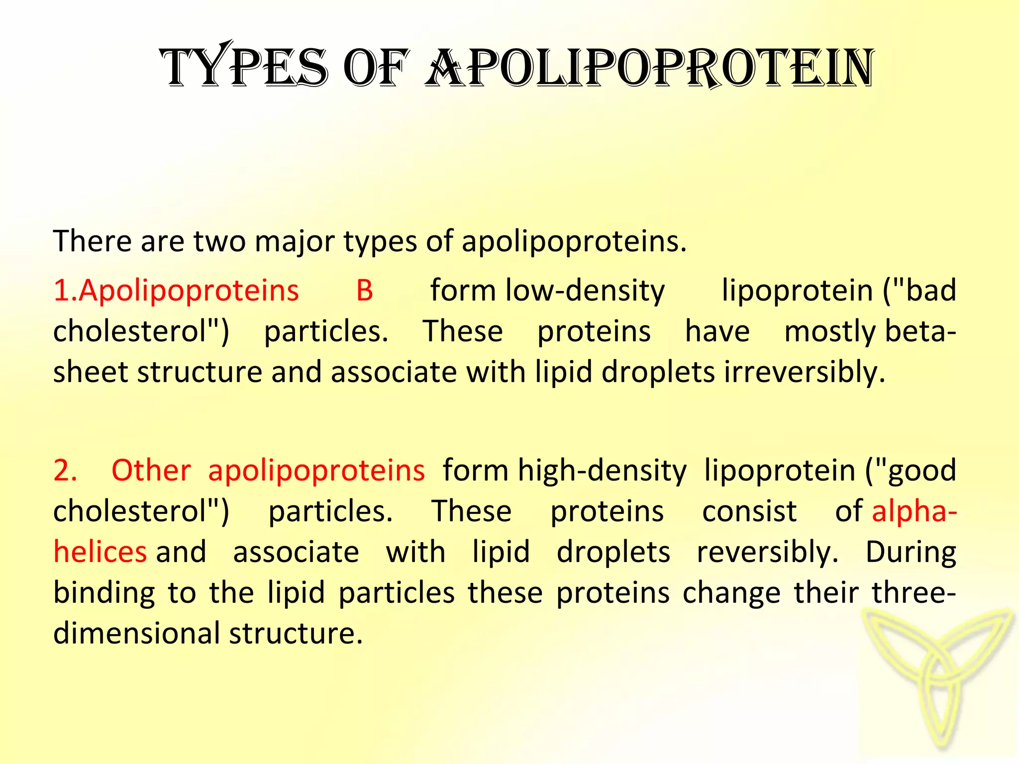 Apolipoprotein and their function, chromium as muscle building tissue ...