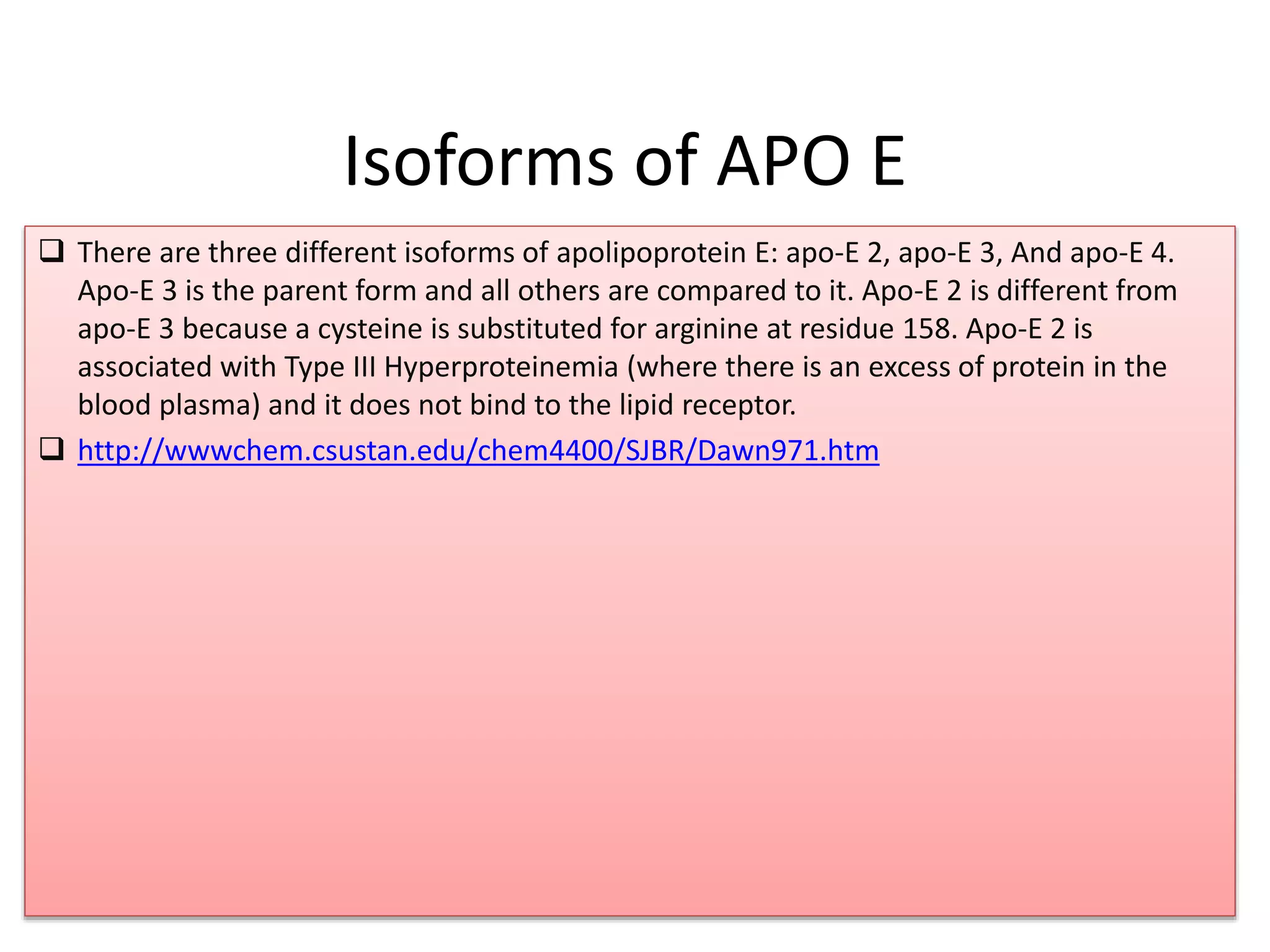 Apolipo proteins | PPTX