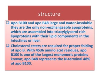 Apolipo proteins | PPTX