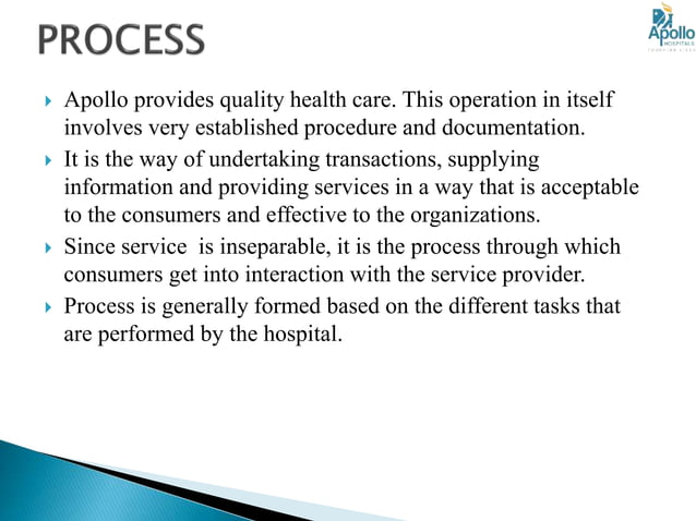 Apollo Hospital - Service sector | PPTX