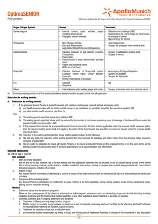 Apollo Munich Optima Senior Prospectus | PDF