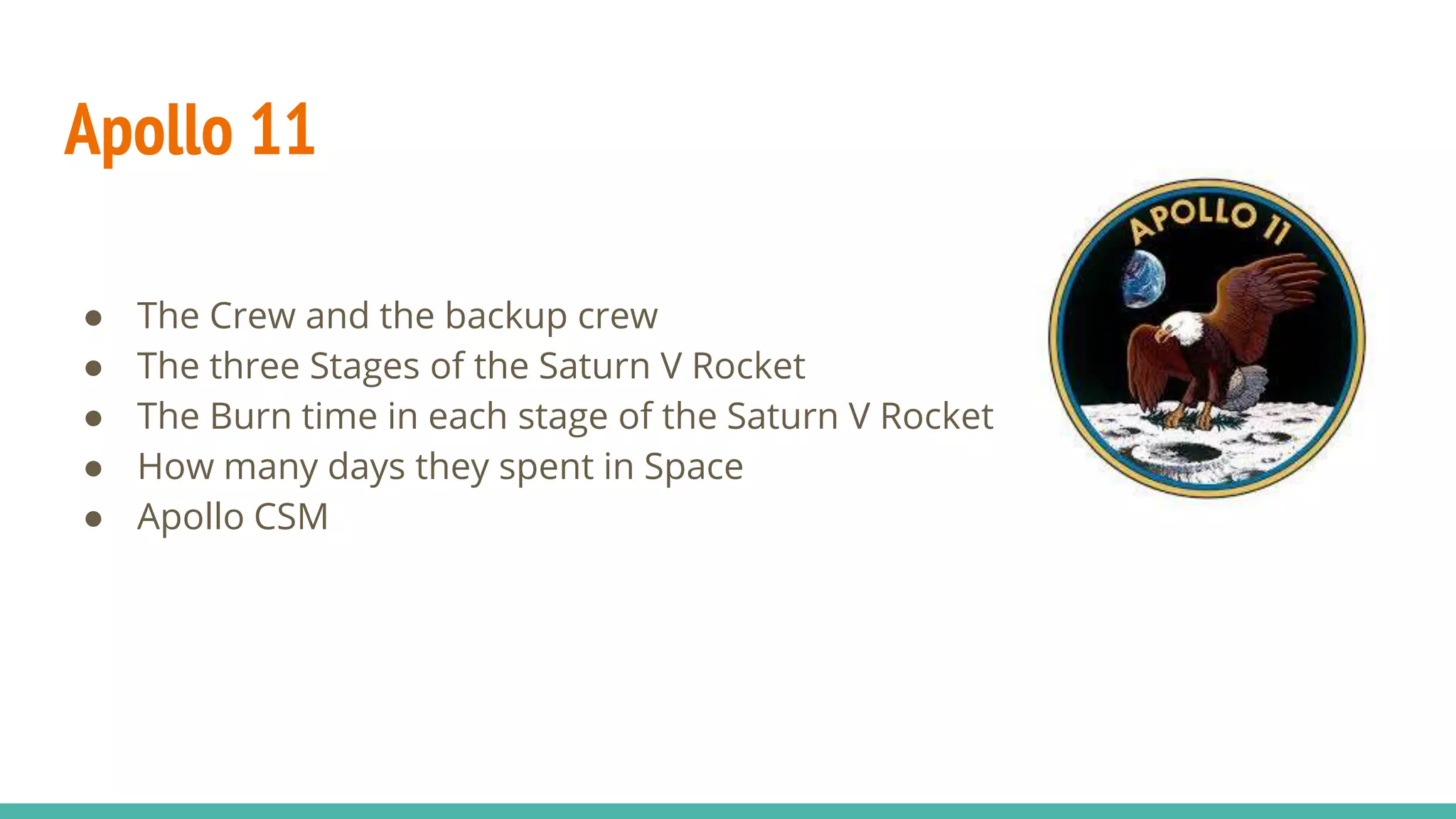 Apollo 11 | PPTX | Science