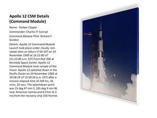 Apollo 12 | PPTX