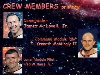 Apollo 13 Crew Members Names
