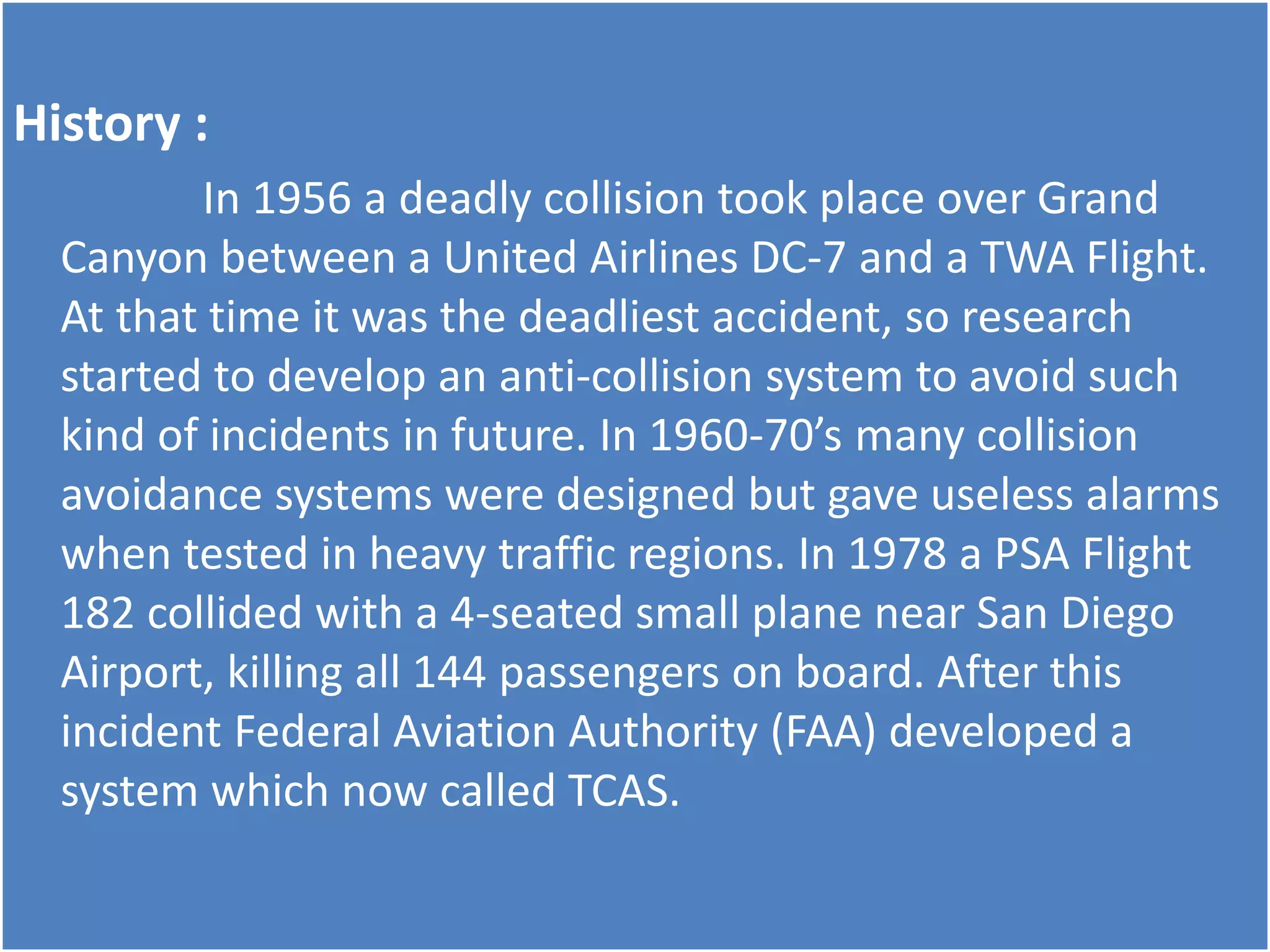 Traffic Collision Avoidance System Ppt