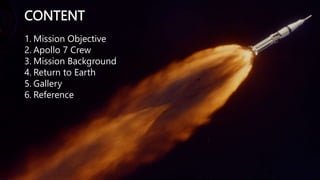 Objectives Of Apollo 7 Mission