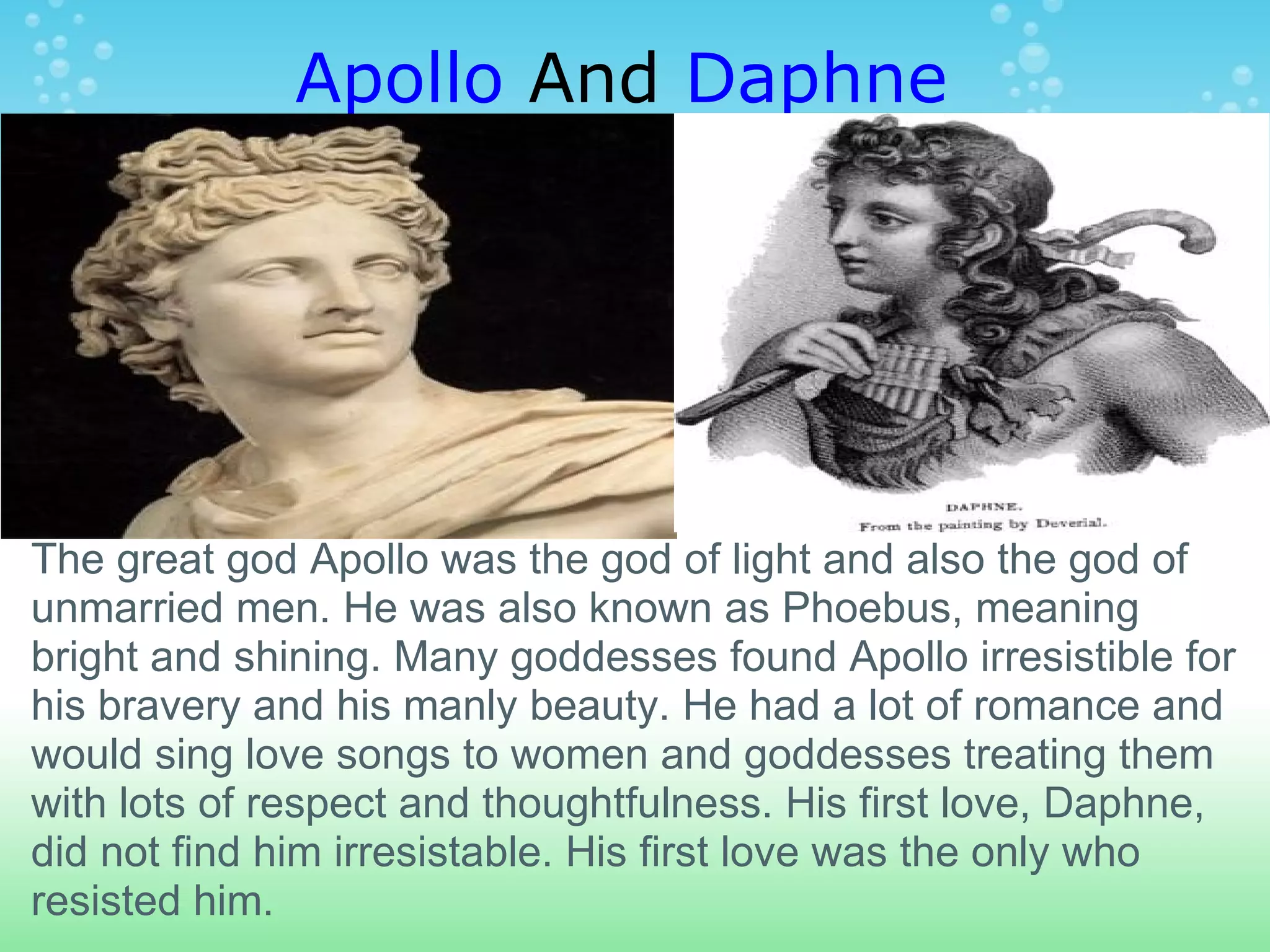Apollo and daphne | PPT