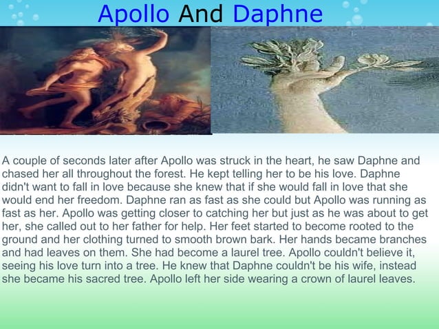 Apollo and daphne | PPT