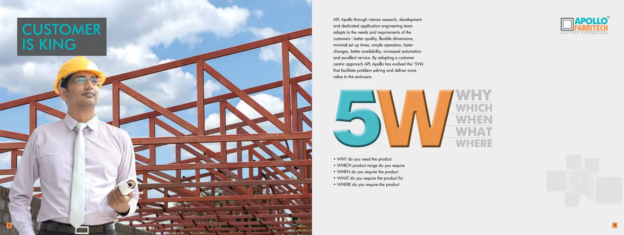 APOLLO BROCHURE.pdf STEEL STRUCTURE TABLE | PDF