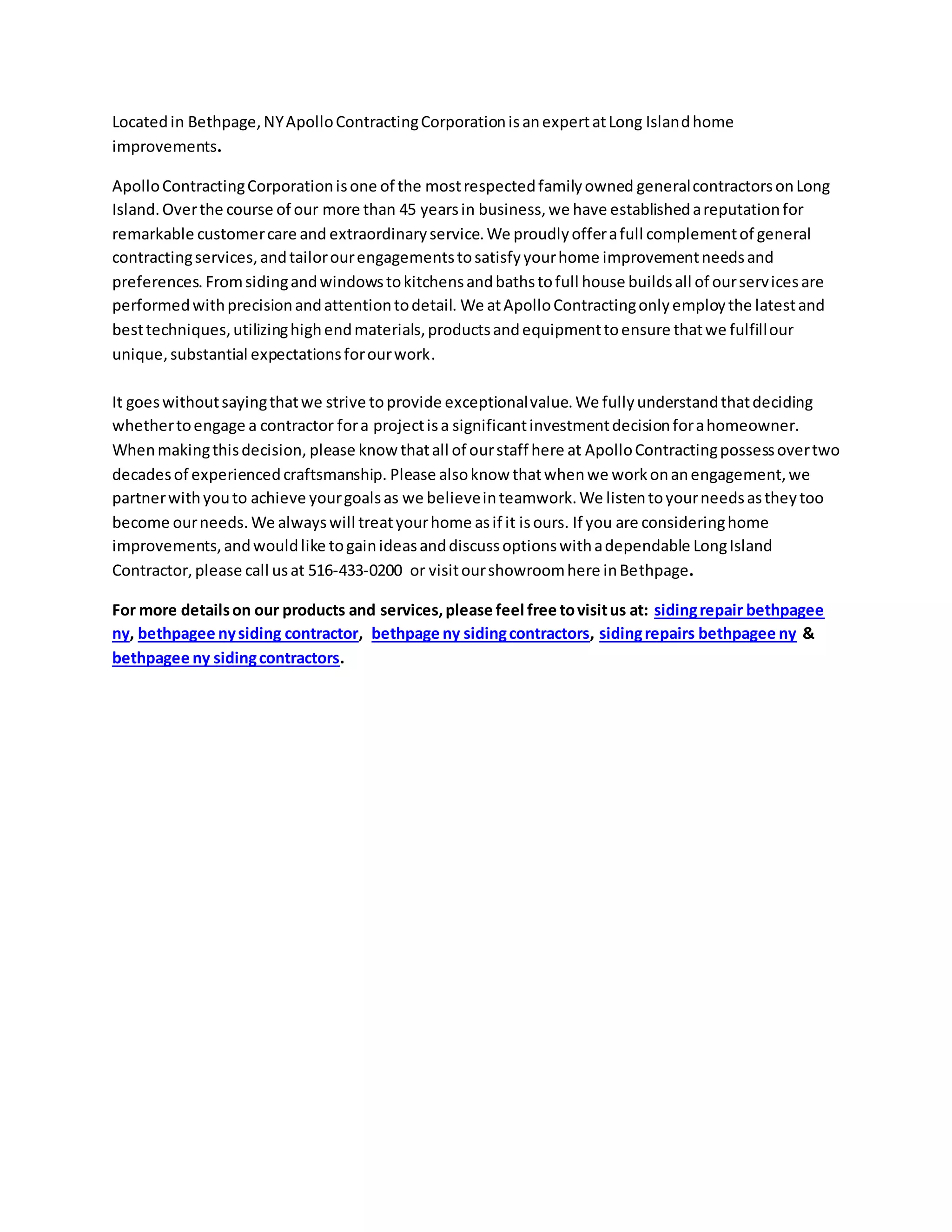 Apollo contracting | DOCX