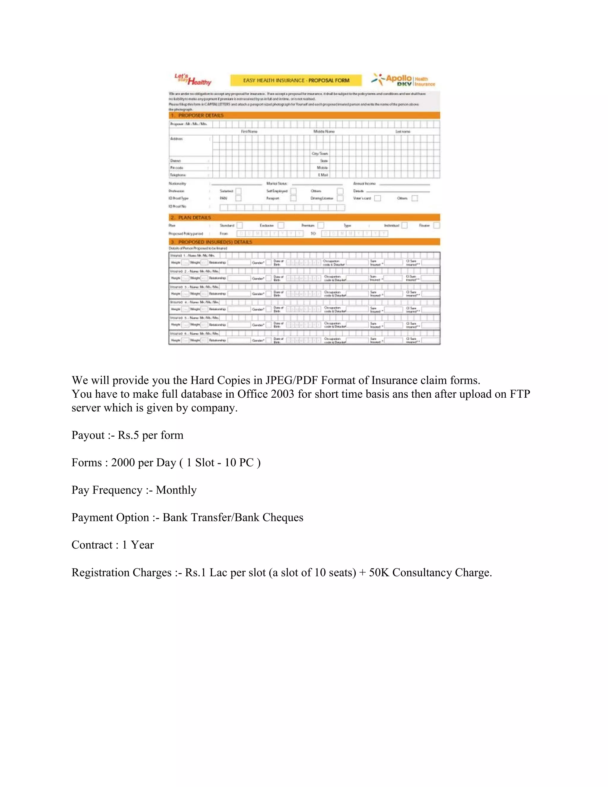 Apollo dkv insurance form filling | PDF