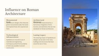 phelosphy if architect Apollodorus-of-Damascus | PDF