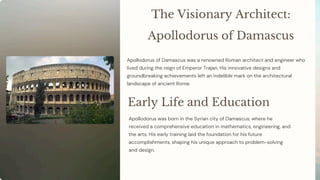 phelosphy if architect Apollodorus-of-Damascus | PDF