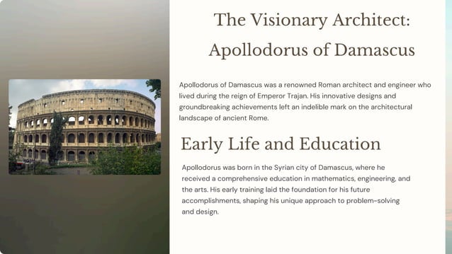 phelosphy if architect Apollodorus-of-Damascus | PDF | Interior ...