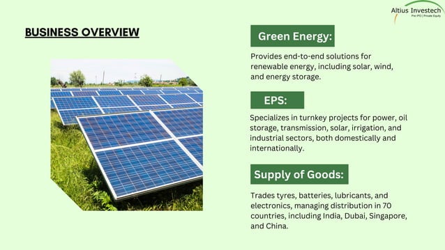 Apollo Green Energy Unlisted Shares By Altius Investech | PDF