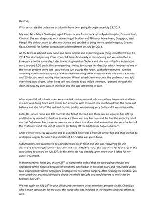 Apollo hospital | DOCX