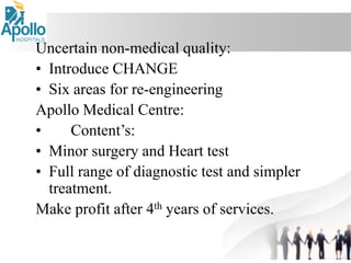 Apollo hospital Case study | PPTX