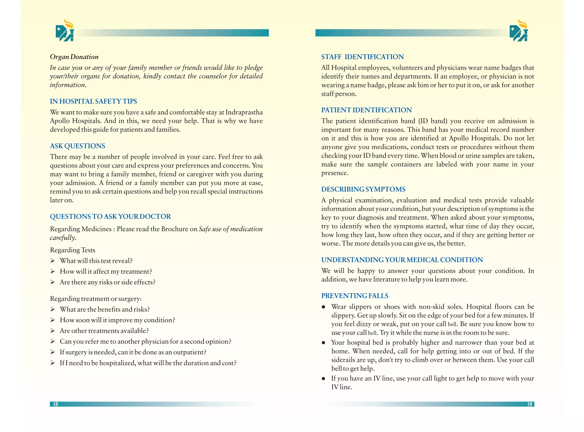 Apollo hospitals delhi in patient guide | PDF