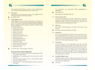 Apollo hospitals delhi in patient guide | PDF