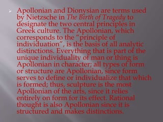 Apollonianism and dionysianism | PPTX