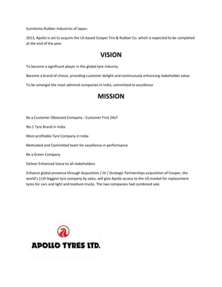 Apollo tyres ...aj