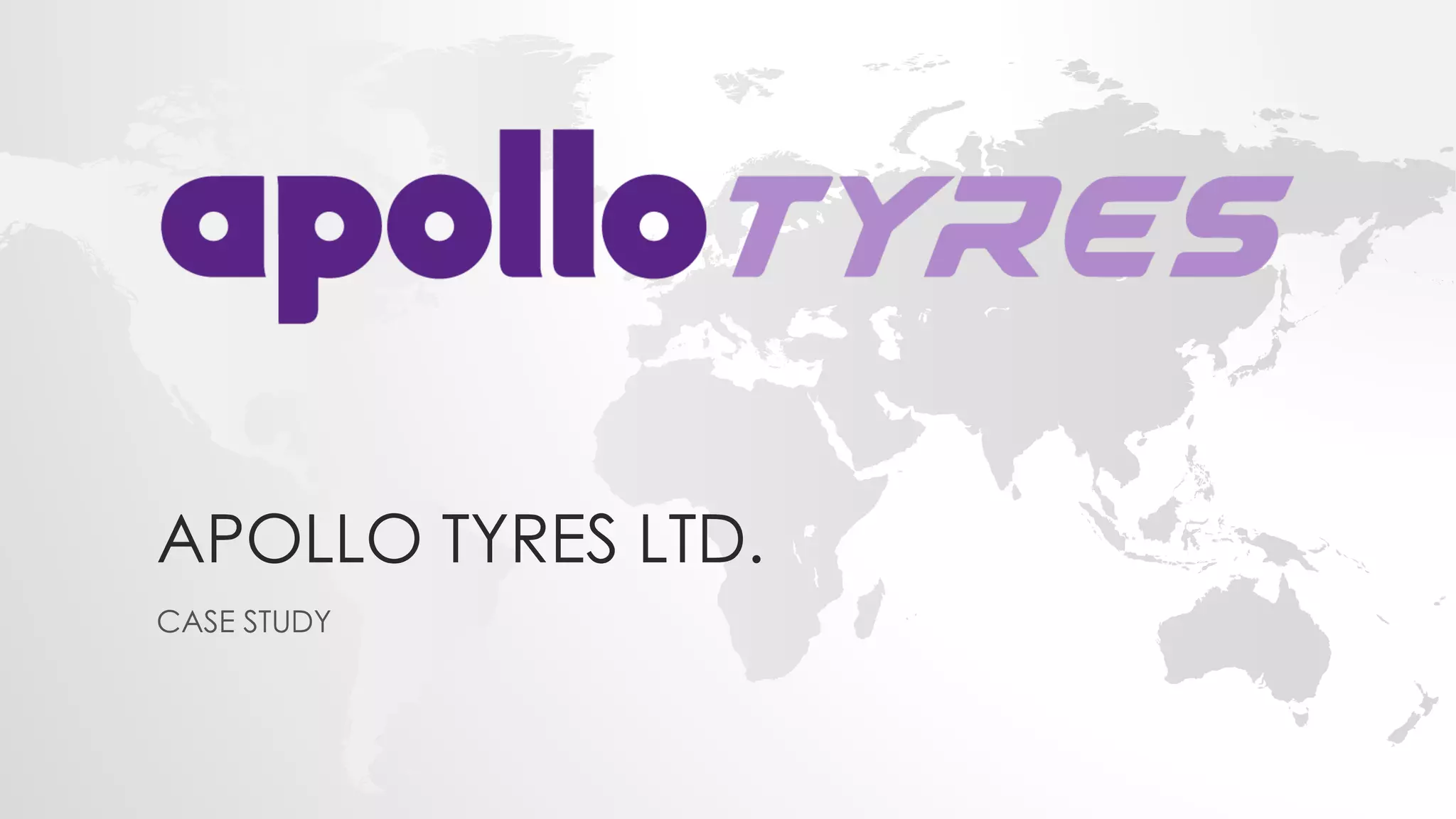 Case study on Apollo tyres ltd | PPTX