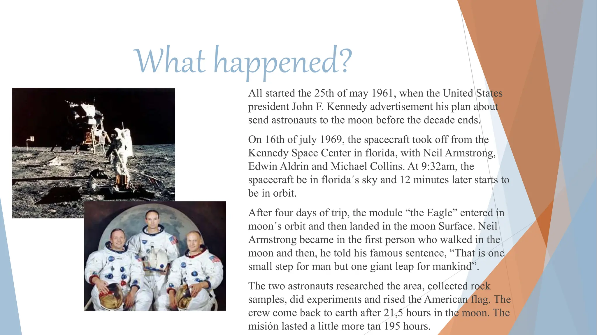 Apolo 11 moon landing with extra info pptx | PPT