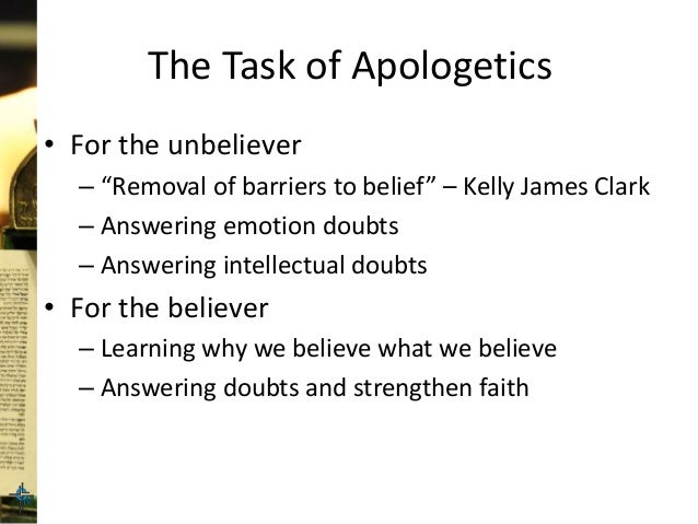 Apologetics 1 Introduction