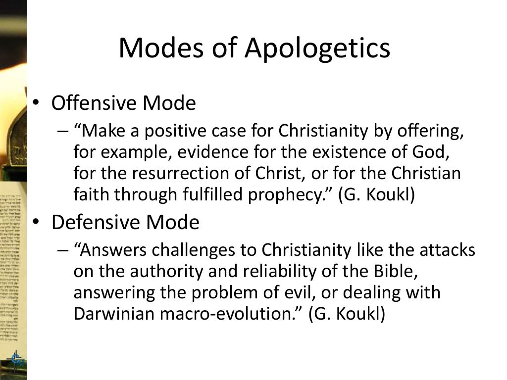 Apologetics 1 Introduction