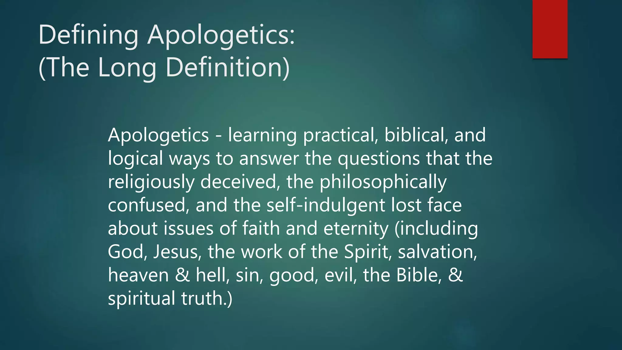 Apologetics and Culture Shifts | PPTX | Christianity | Religion ...